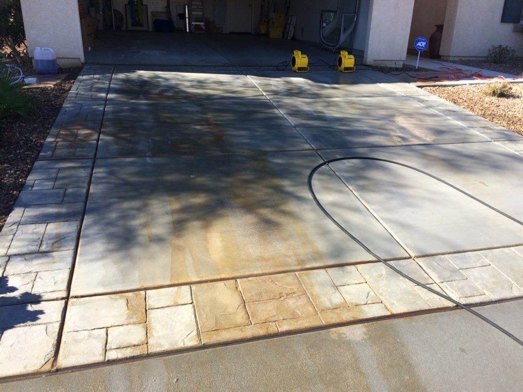 BATTERY ACID STAIN REMOVAL | DC Dynamic Cleaning Professional Power Washing